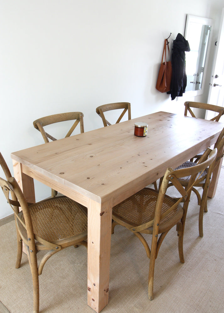 Reclaimed Wood Parsons Dining Table, Reclaimed Wood – NORTH FIELD STORE